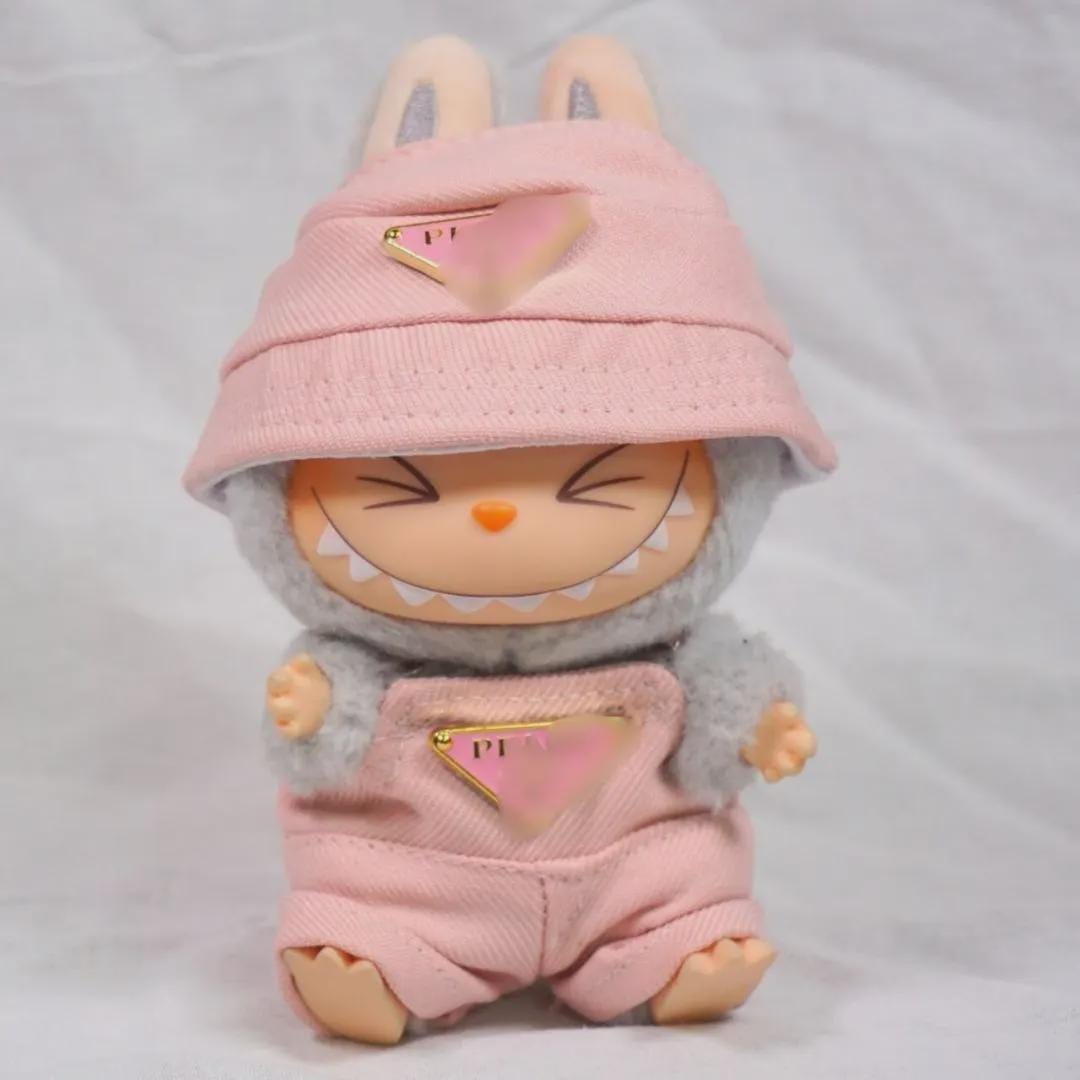 Labubu Clothes Pink Outfit Full Doll Overall Set Hot Trending - Etsy