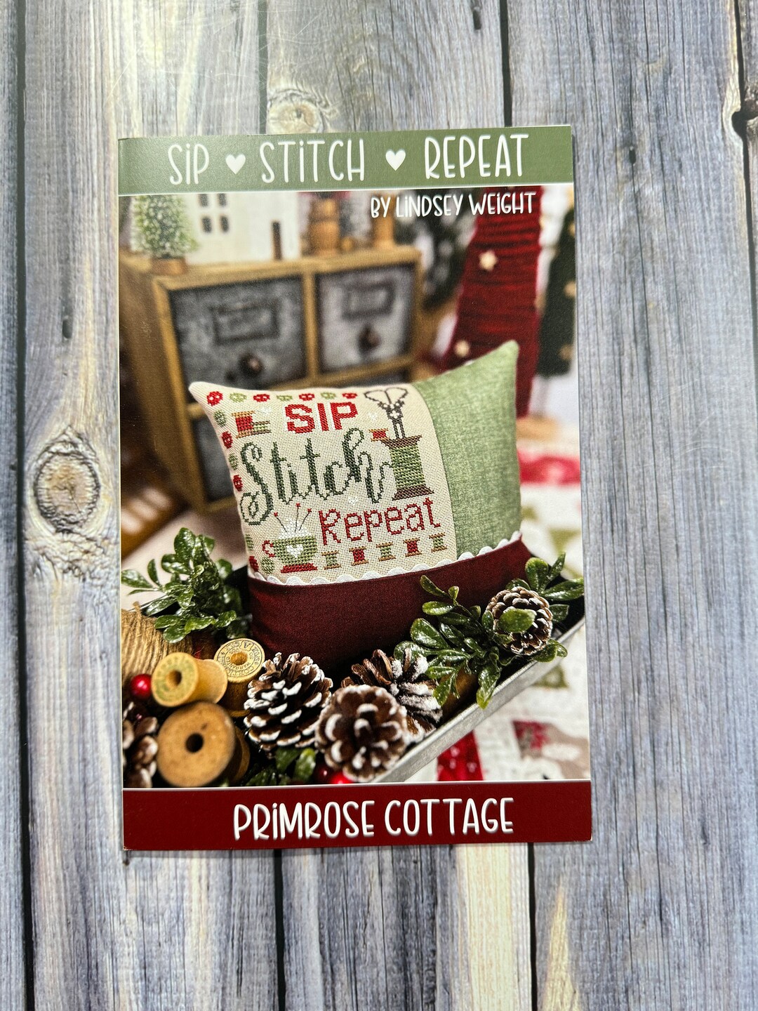 Sip, Stitch, Repeat - Primrose Cottage | Cross Stitch Pattern Chart - Etsy