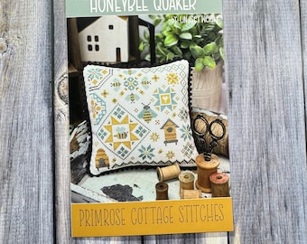 Primrose Cottage Stitches Honeybee Quaker Bee Cross Stitch Quaker Cross ...