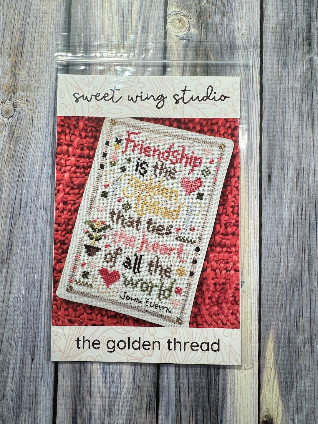 The Golden Thread - Sweet Wing Studio | Cross Stitch Pattern Chart - Etsy