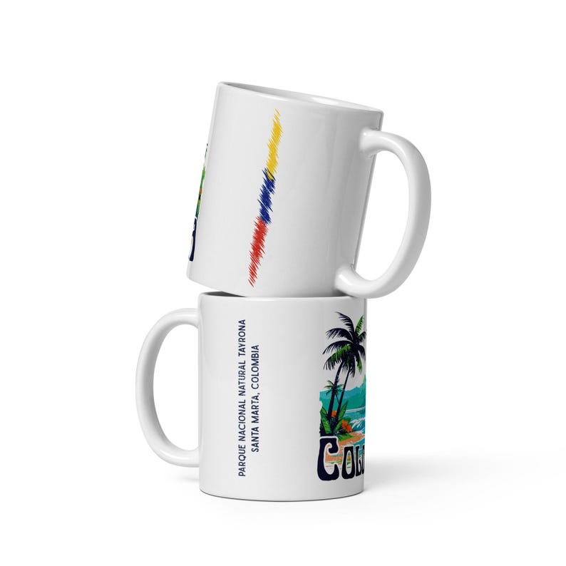 Parque Nacional Tyrona Colombia White Glossy Mug - Etsy