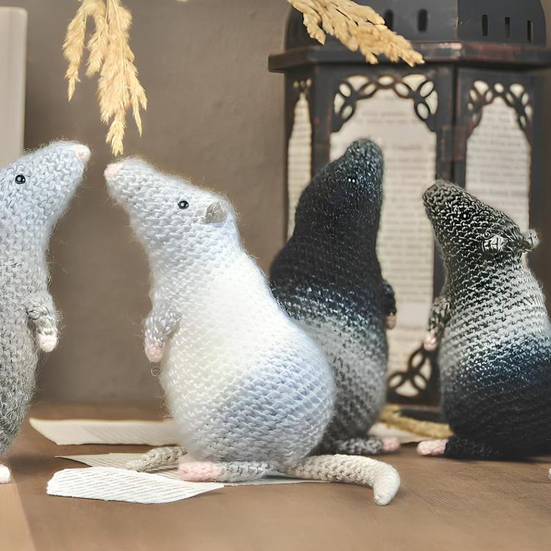 Amigurumi Rat Crochet Pattern – Rüdiger Rat Plush Toy DIY Tutorial ...