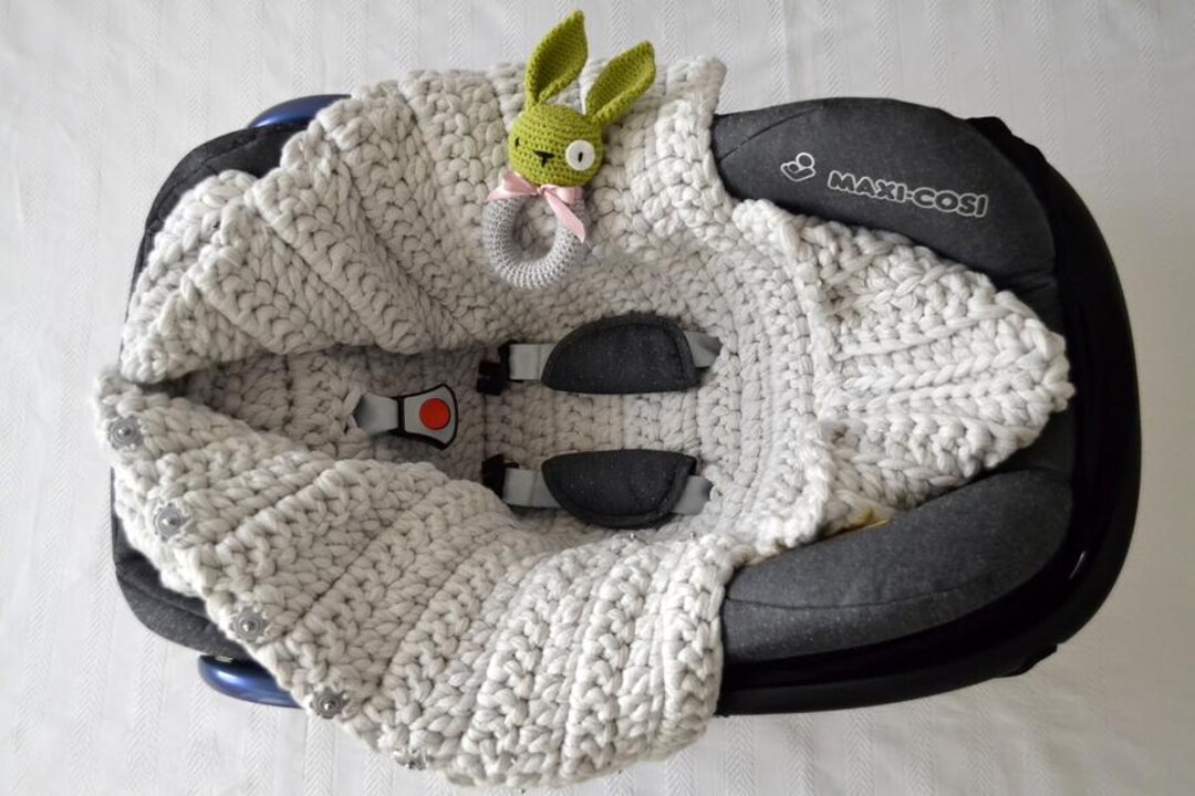 Baby Sleeping Bag 3-in-1 Crochet Pattern – Newborn Car Seat Blanket PDF ...
