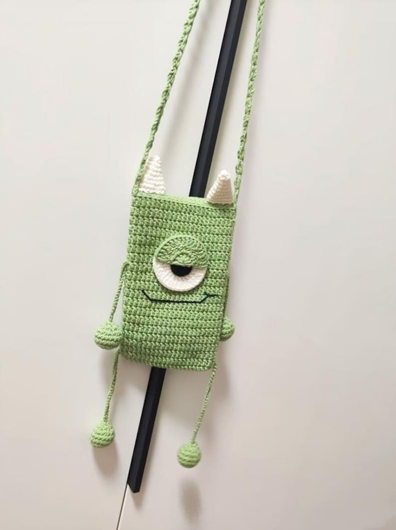 Crochet Monster Crossbody Bag Pattern: Amigurumi Purse Tutorial (PDF ...