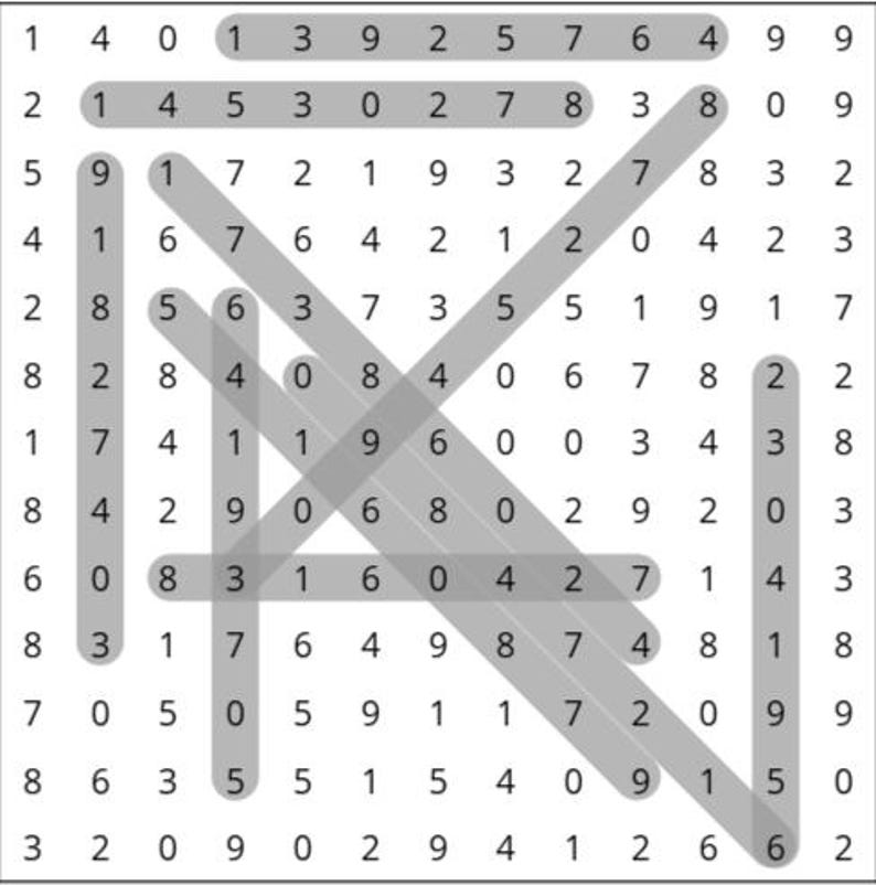8-digit Number Search Puzzle Book: Brain Training PDF (downloadable ...