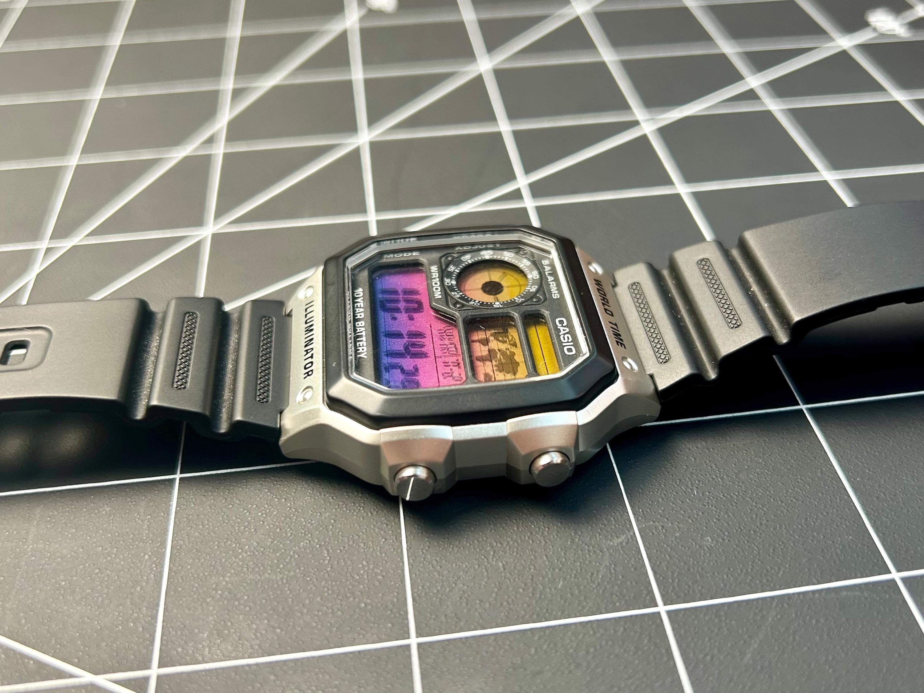 Dusk - Casio Royale Mod (AE-1200) Sunset Watch - Etsy