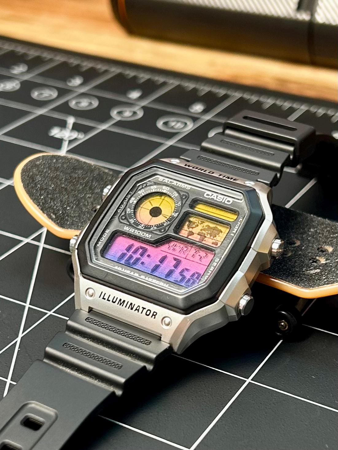 Dusk - Casio Royale Mod (AE-1200) Sunset Watch - Etsy