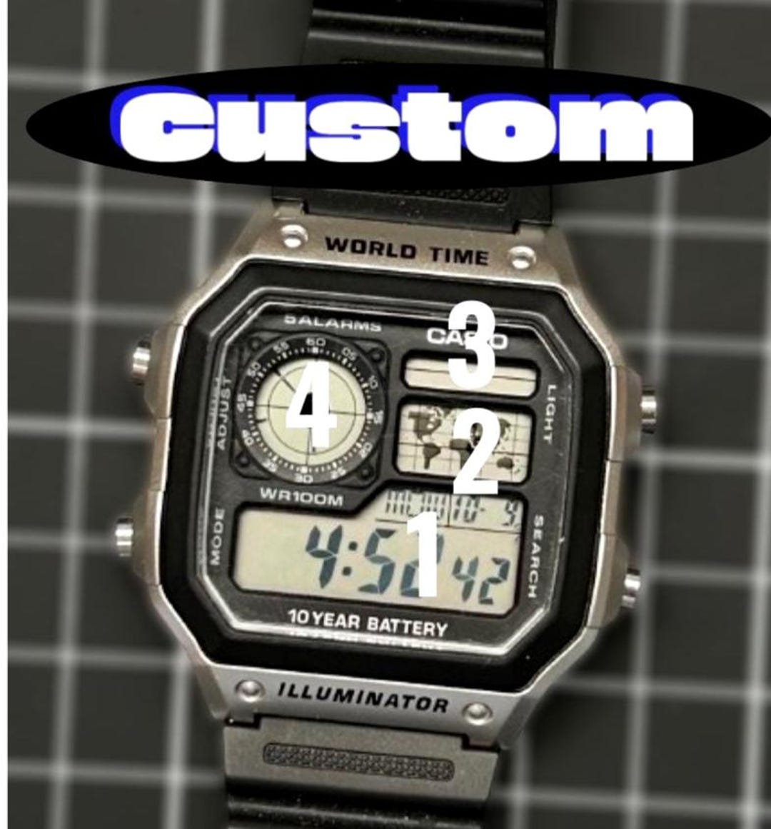 Custom Casio Royale (AE-1200) Mod - Etsy