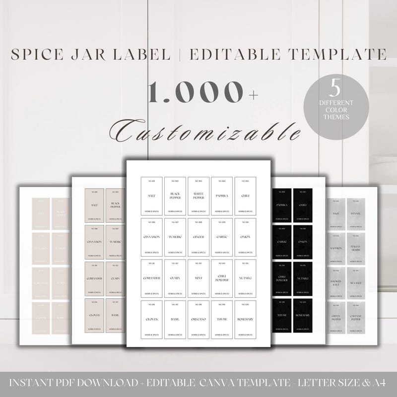 Aesthetic Pantry Labels - Etsy