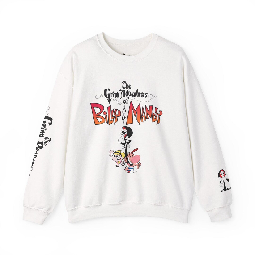 The Grim Adventures of Billy and Mandy Sweatshirt | Cartoon Network - Etsy