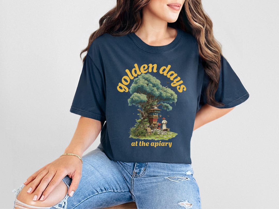 Comfort Color Bee Apiary Vintage-inspired T-shirt, Golden Days at the ...