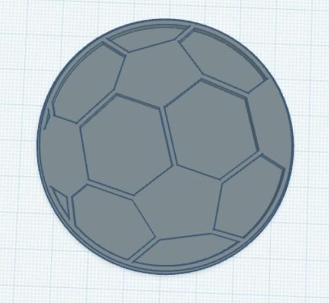 Soccer Ball Cookie Cutter Digital STL File - Etsy