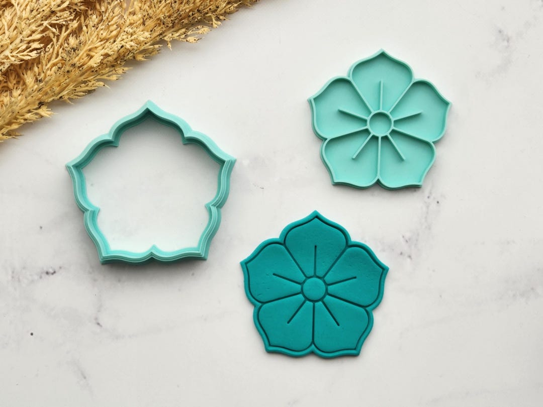 5 Petal Flower Cookie Cutter Digital STL File - Etsy