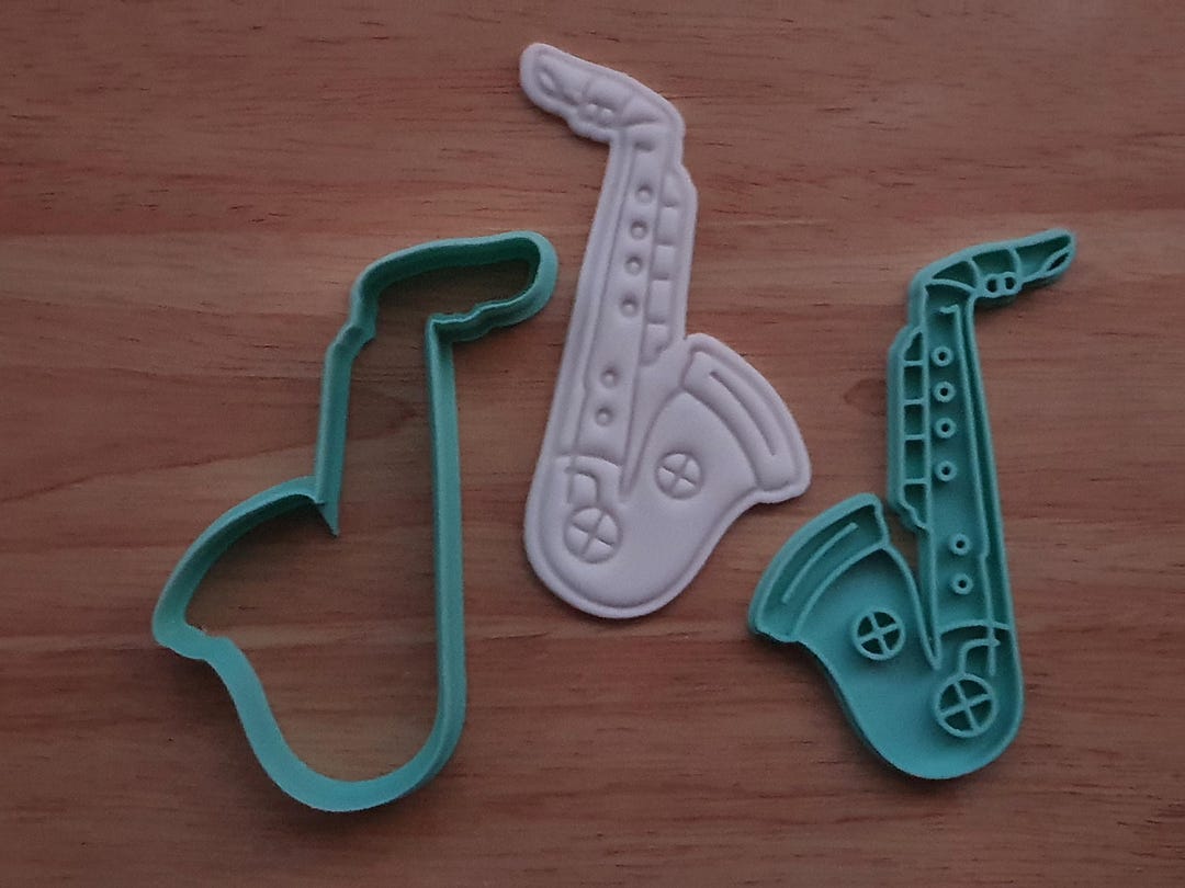 Saxophone Cookie Cutter STL File | 3D Print Music Band Baking Digital ...