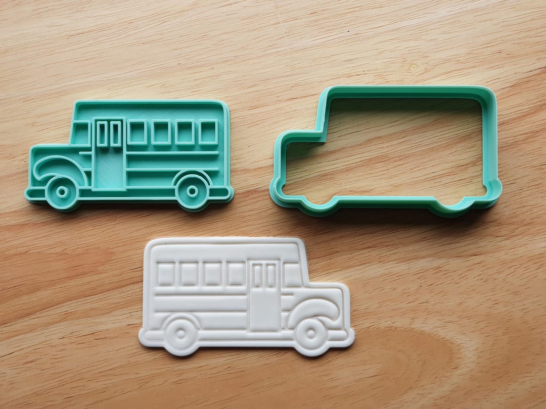 Bus Vehicle Cookie Cutter STL 3D Print Kids Party Event Transport ...