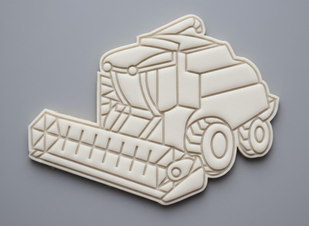 Combine Harvester Cookie Cutter STL 3D Print File Kids Party Vehicle ...