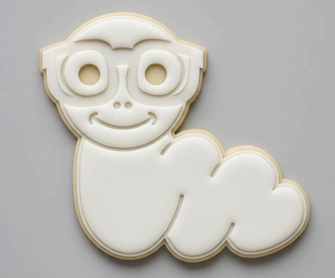 Nerdy Bookworm Cookie Cutter STL | 3D Print Literature Digital Download ...