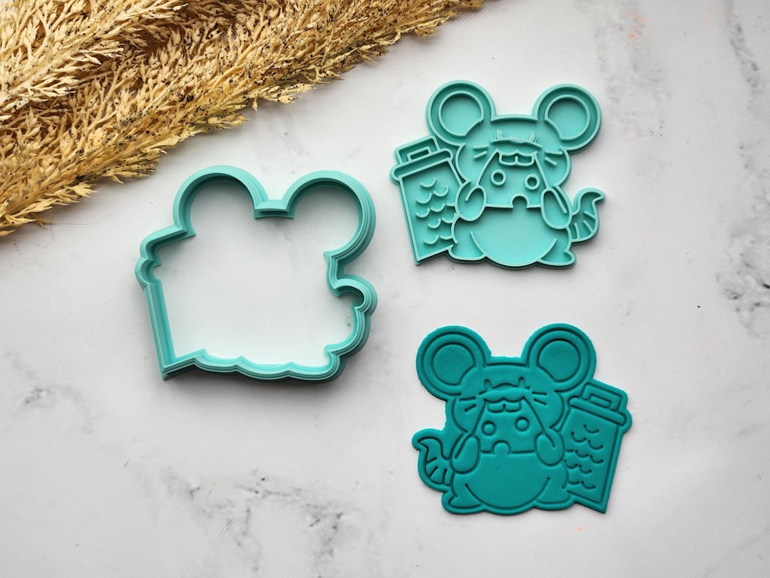 Mouse With Grater Cookie Cutter STL Digital File | Cute Mouse Cookie ...