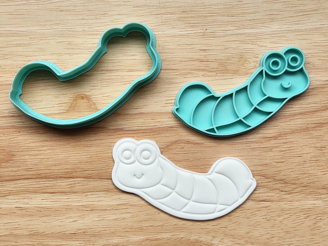 Meal Worm Cookie Cutter STL File Kids Party Baking Insect Animal Event ...