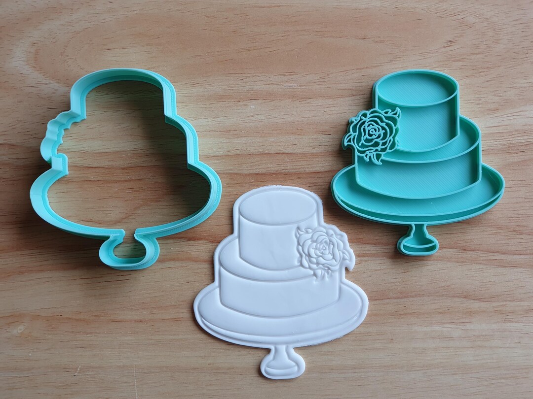 Wedding Cake Cookie Cutter STL File - 3D Printable Marriage Celebration ...