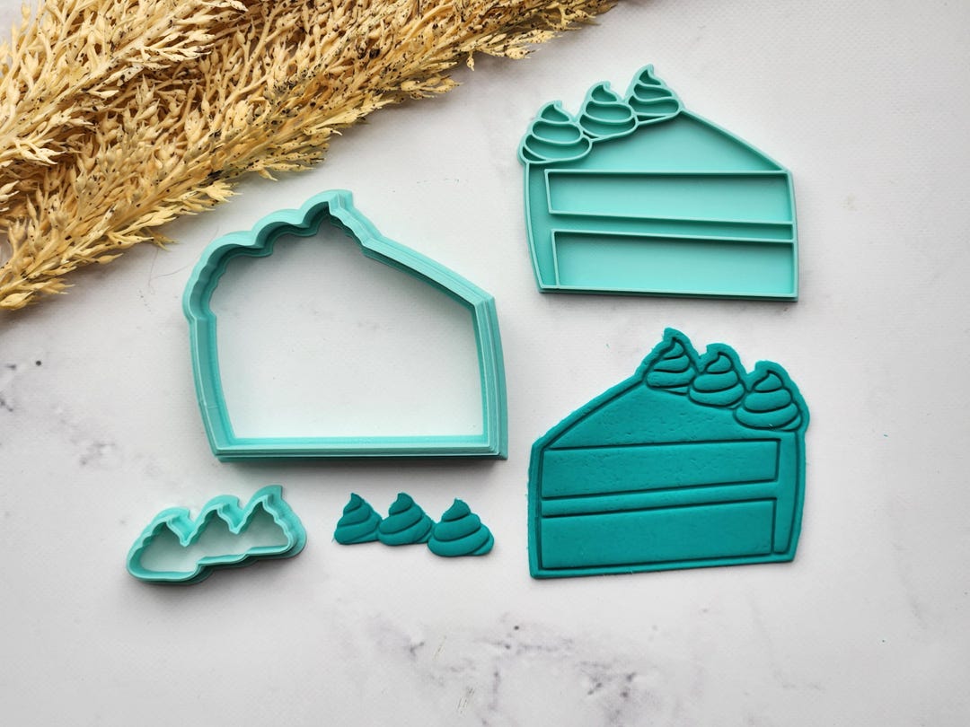 Birthday Cake Slice Cookie Cutter STL 3D Print File Party Gift Kids ...