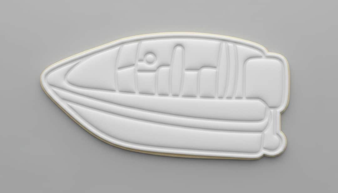 Speed Boat Cookie Cutter | Vehicle Water Transport Kids Party Event STL ...