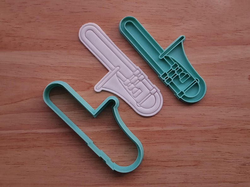 Trombone Cookie Cutter STL File | 3D Print Music Band Baking Digital ...