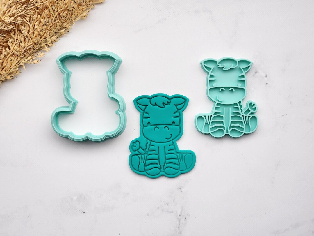 Zebra Cookie Cutter STL 3D Print Safari Jungle Zoo Wild Animal Baking ...
