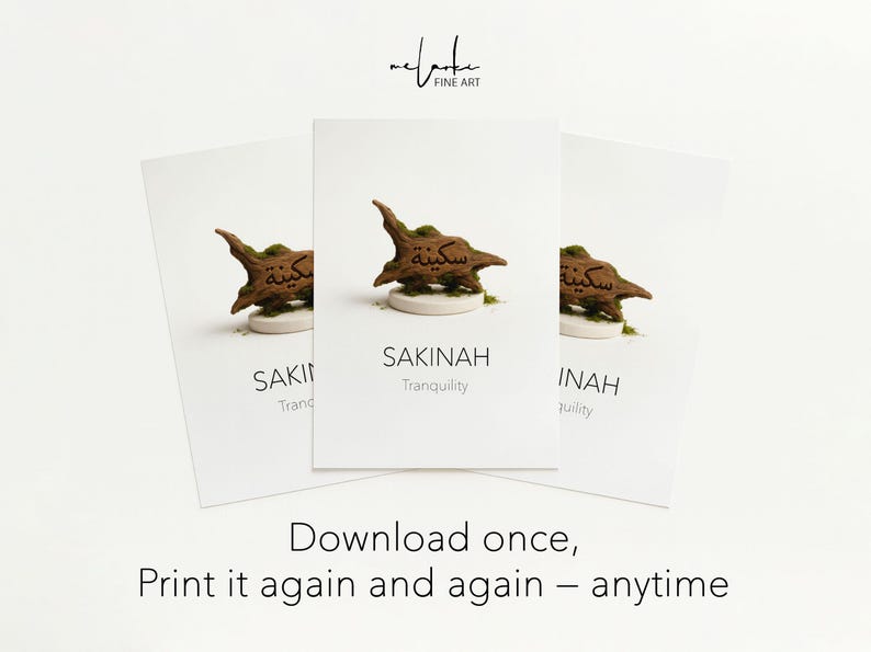 Printable Sakinah Islamic Calligraphy Wall Art - Etsy Australia