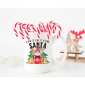 Secret Santa Coffee Mug, Retro Christmas Mug, Traditional Santa, Gnome ...