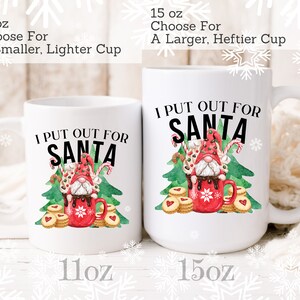 Secret Santa Coffee Mug, Retro Christmas Mug, Traditional Santa, Gnome ...