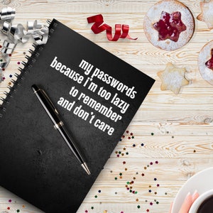 Funny Notebook Journal Notebook for Dad Password Tracker - Etsy