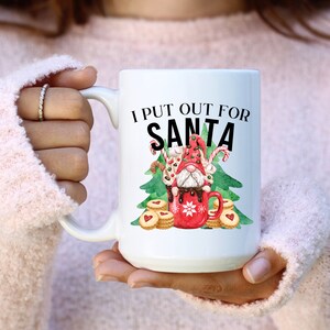 Secret Santa Coffee Mug, Retro Christmas Mug, Traditional Santa, Gnome ...