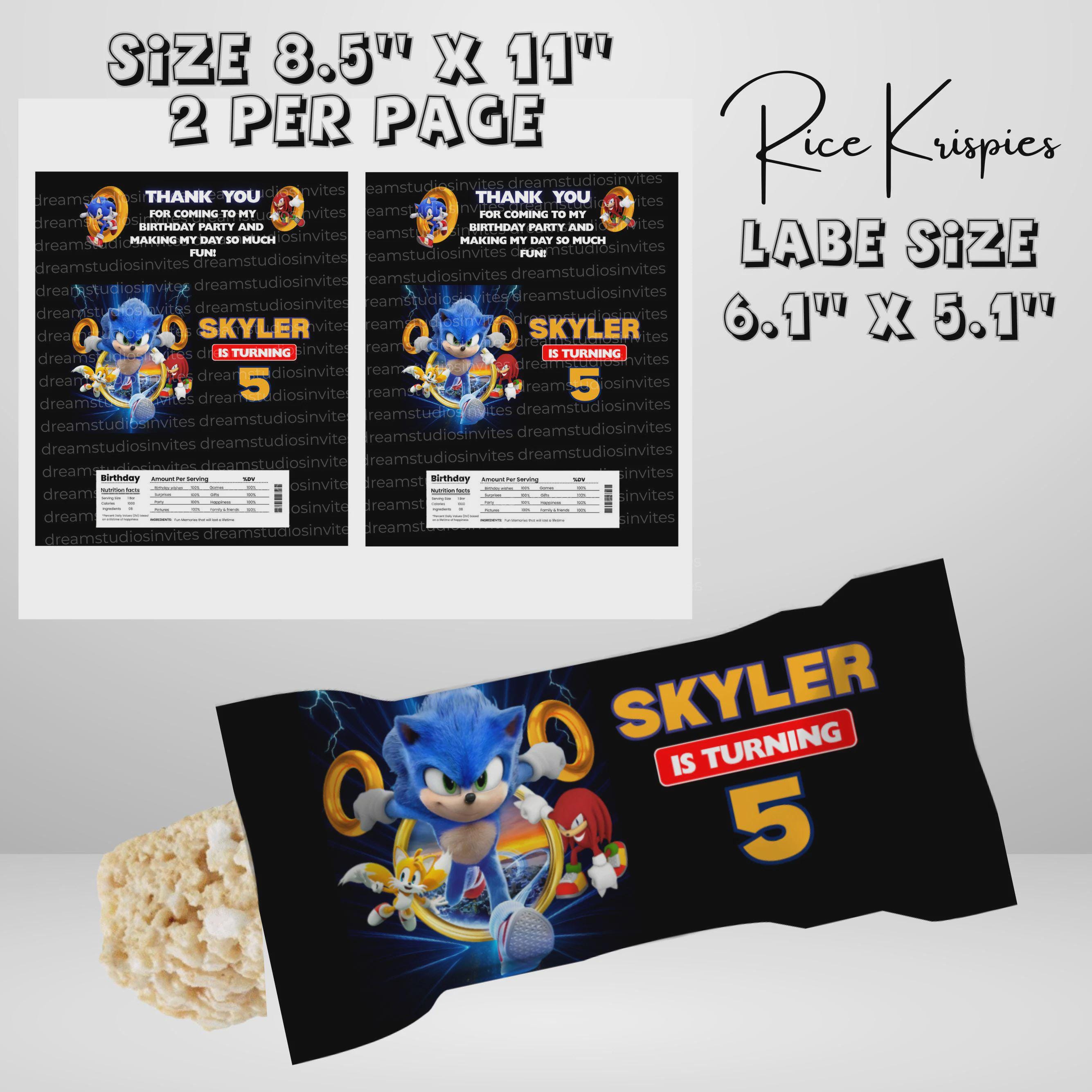 Limited Shadow X Sonic Birthday Bundle Hedgehog Party Boy 5 Birthday ...