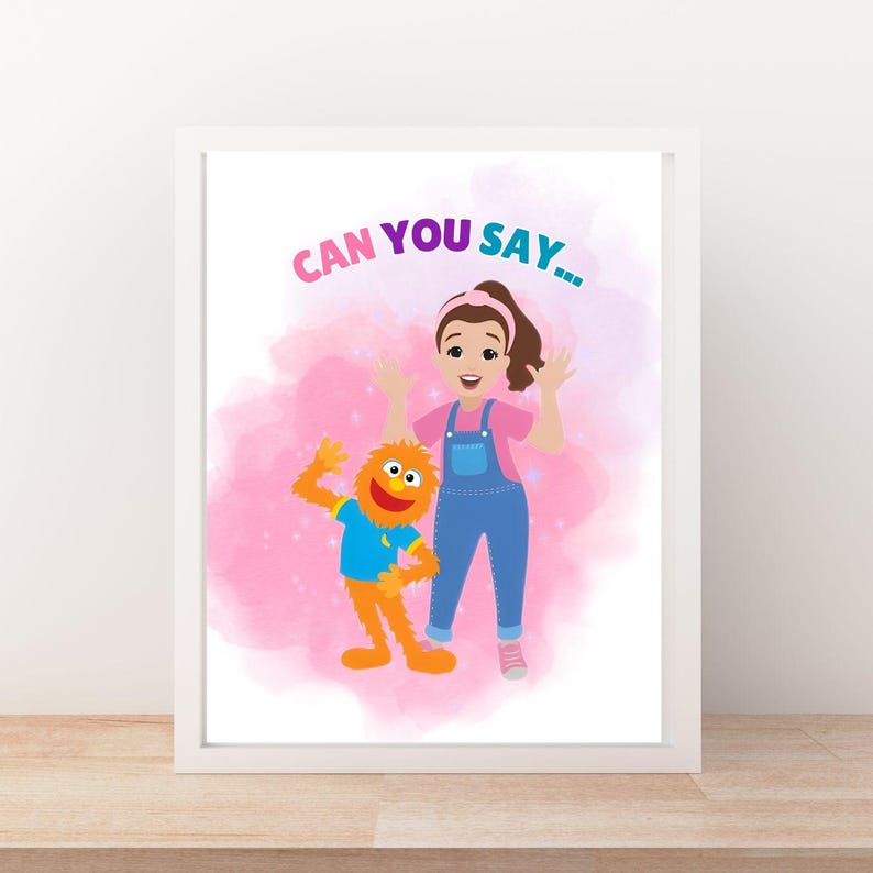 Ms Rachel Poster Ms Rachel Nursery Bedroom Decor Wall Art Personalized ...