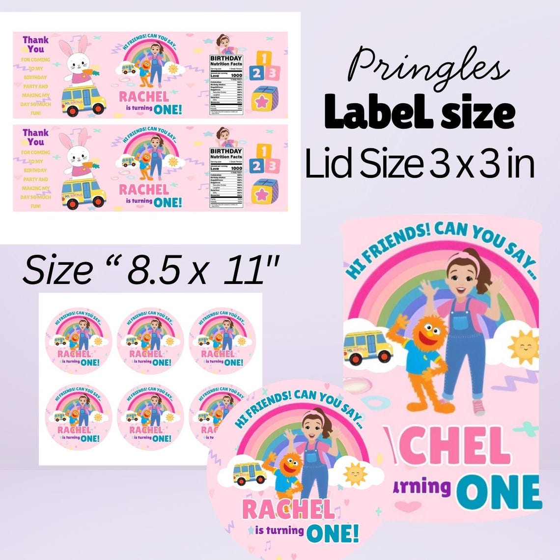 Ms Rachel Bundle | Ms Rachel Party Favors |preschool Learning Party ...