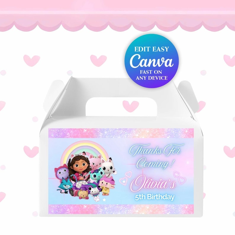 Gabby Doll House Birthday Gable Box Dollhouse Birthday Gift Box Gabby ...