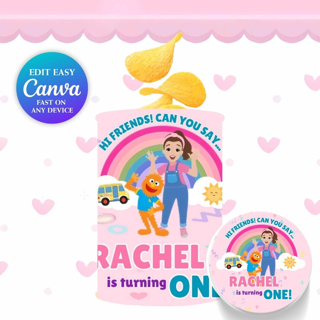 Editable Ms Rachel Pringle Ms Rachel Party Favor |preschool Learning ...