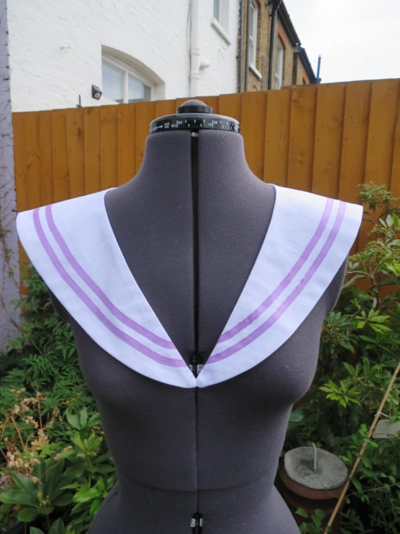 Sailor Collar With Double Stripe. Removeable Modesty Panel. Can Be Made ...