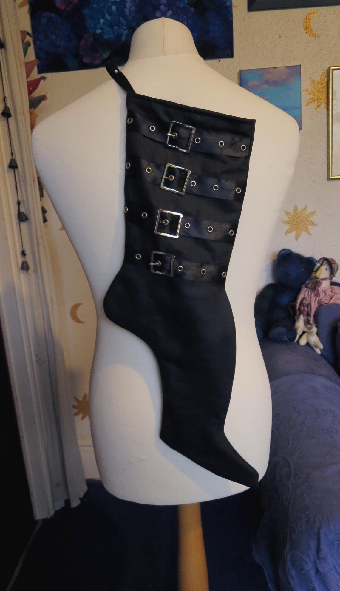 Goth xmas stocking punk christmas stocking UK seller | Etsy