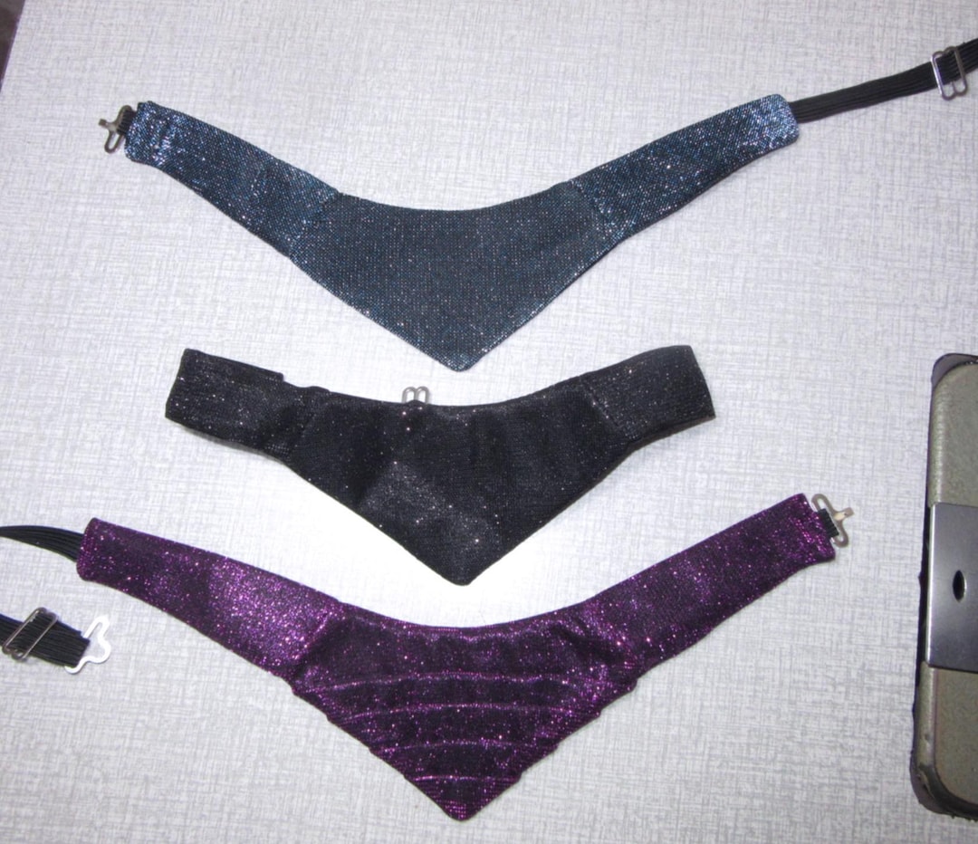 Sparkly Bulldogger Tie Continental Tie Glittery Tie Choice of Colours ...