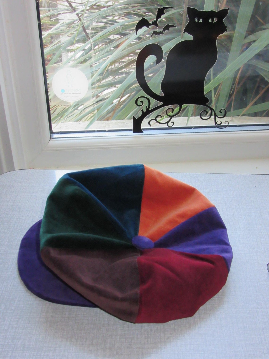 Luxury Velvet Bakers Boy Cap 70s Style Pimp Hat Bright, Dark or Muted ...