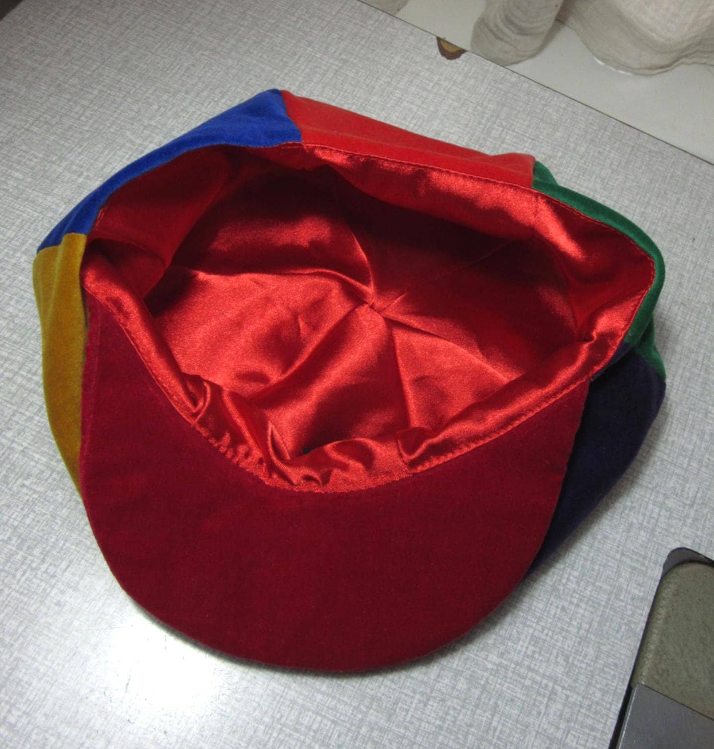 Luxury Velvet Bakers Boy Cap 70s Style Pimp Hat Bright, Dark or Muted ...