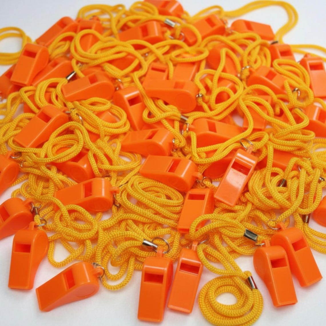 Orange Anti Ice Emergency Safety Whistle Brigade Member Neighborhood ...
