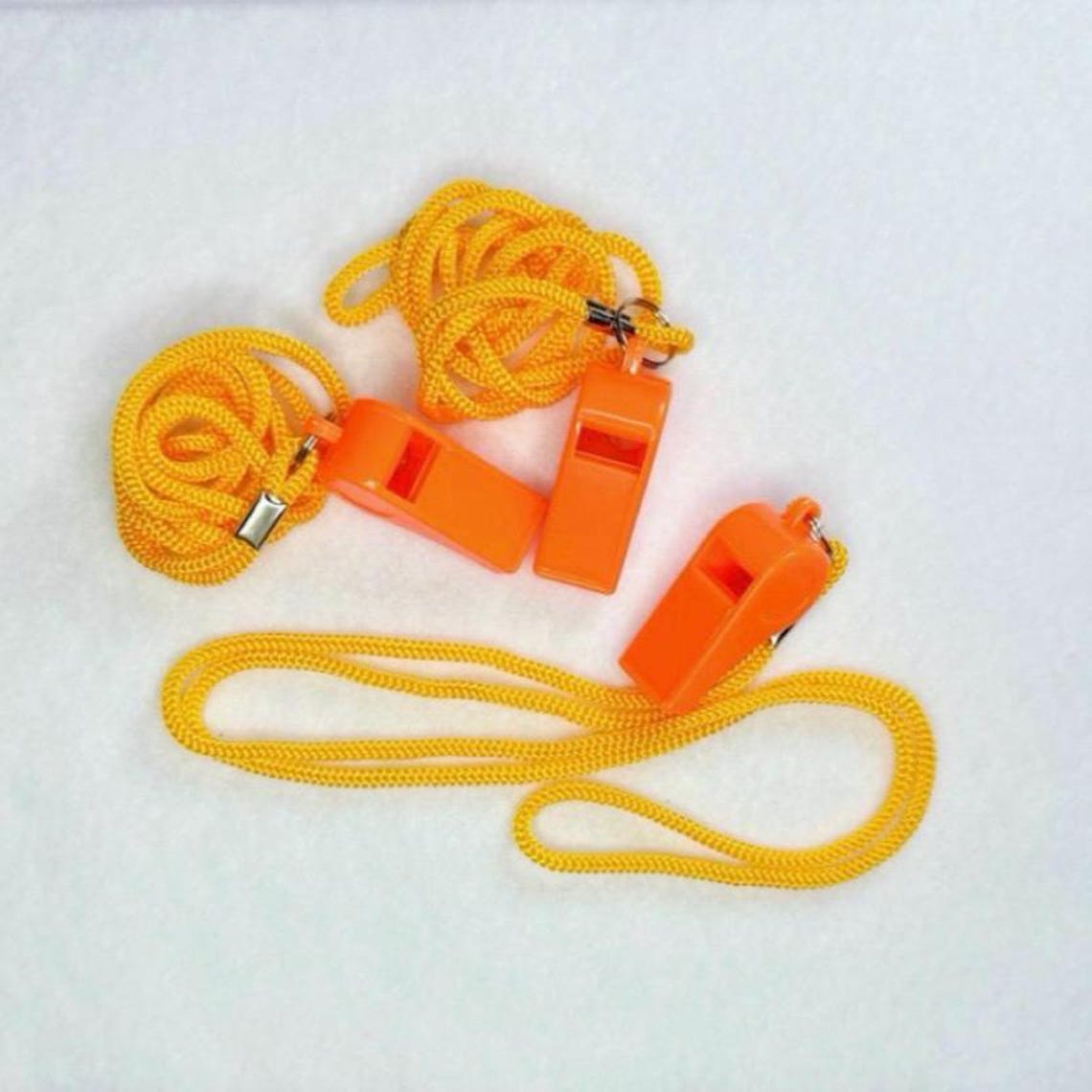 Orange Anti Ice Emergency Safety Whistle Brigade Member Neighborhood ...