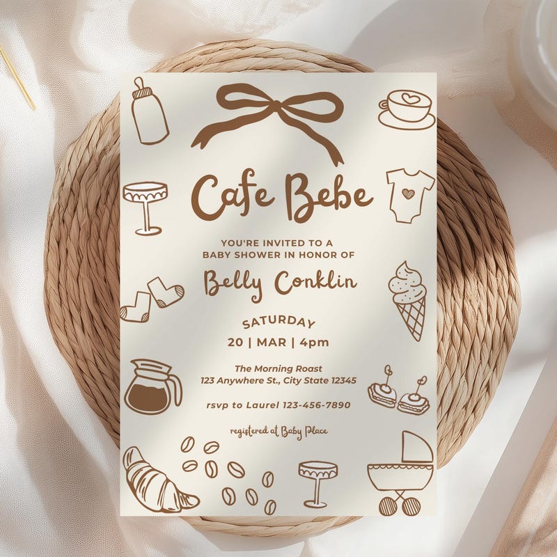 Cafe Bebe Baby Shower - Etsy