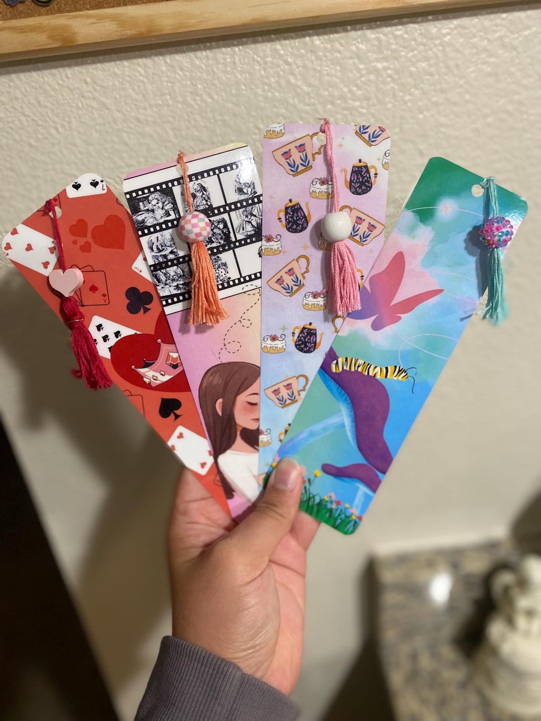 Alice in Wonderland Inspired Bookmarks - Etsy