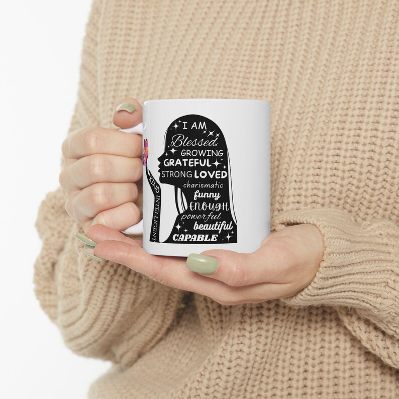 Self Motivation Mug | Inspirational Coffee Cup | Positive Affirmation ...
