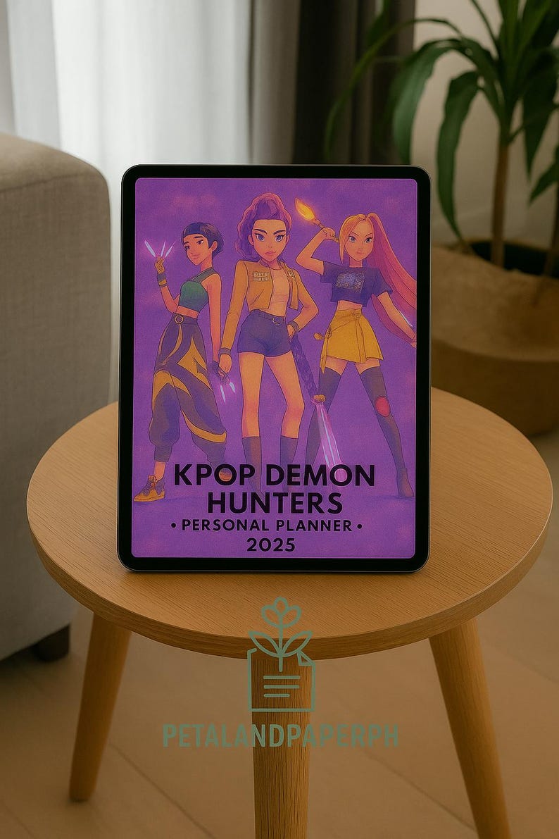 Kpop Demon Hunters Planner 2025 | Editable Canva Digital Download | 96 ...