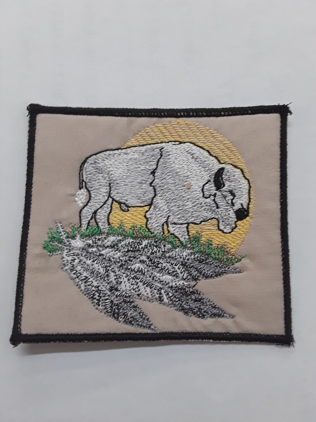 White Buffalo Patch - Etsy